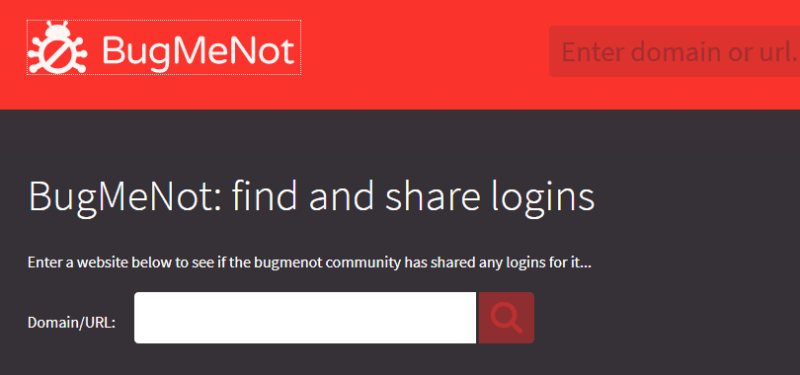 احصل على حسابات جاهزة للدخول بدون تسجيل عبر موقع BugMeNot – الحل الأسرع ...